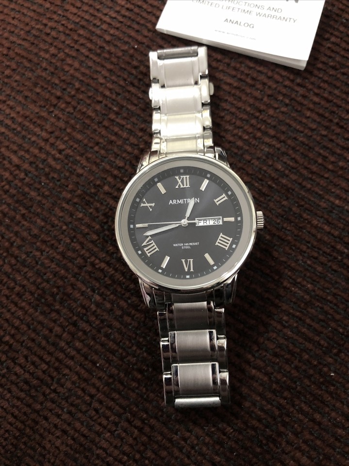 armitron mens watch stainless steel PC33 brand new | eBay