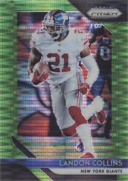 2018 Panini Prizm - Landon Collins #60 Neon Green Pulsar Prizm for sale ...