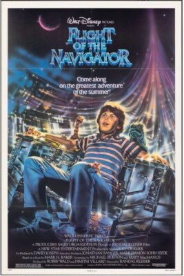 Flight of the Navigator Movie Poster Walt Disney Productions *Hollywood ...