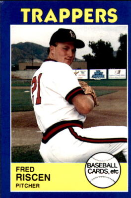 1988 Salt Lake City Trappers Team Issue #21 Fred Riscen Granada Hills ...