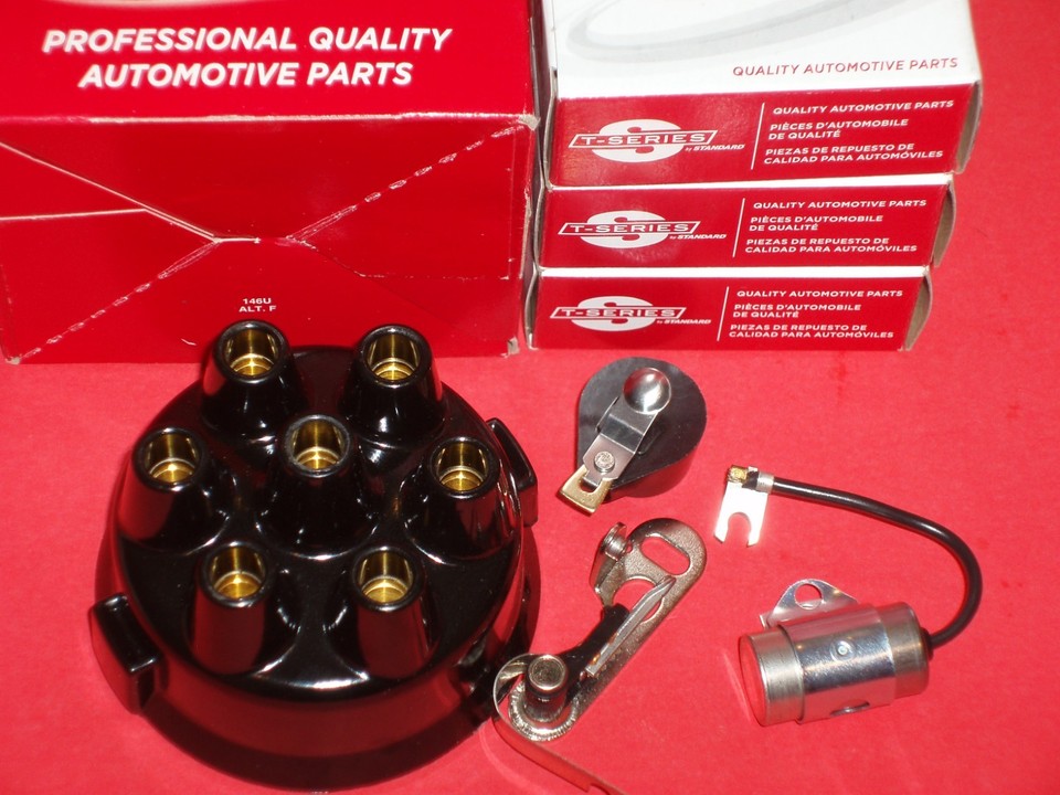 1937-40 & 48-52 Chevy Distributor Cap, Rotor, Points & Condenser Set ...