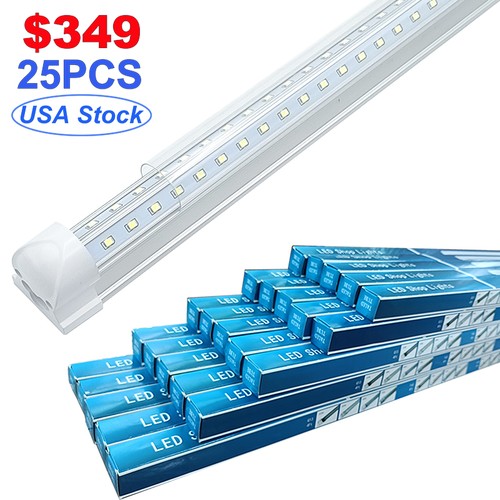 8 Foot LED Shop Lights 72W 8FT Led Tube Light Fixture 8' T8 Integrated ...
