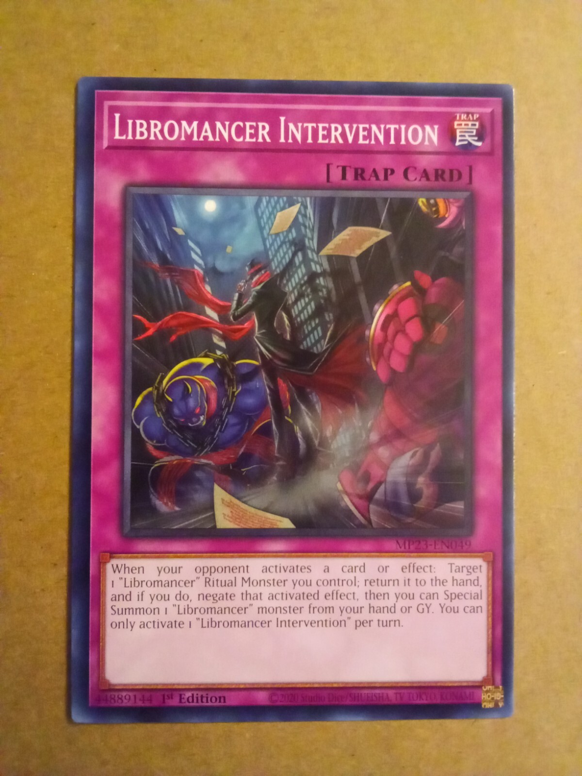 Libromancer Intervention MP23-EN049 Yu-Gi-Oh Trap Card | eBay