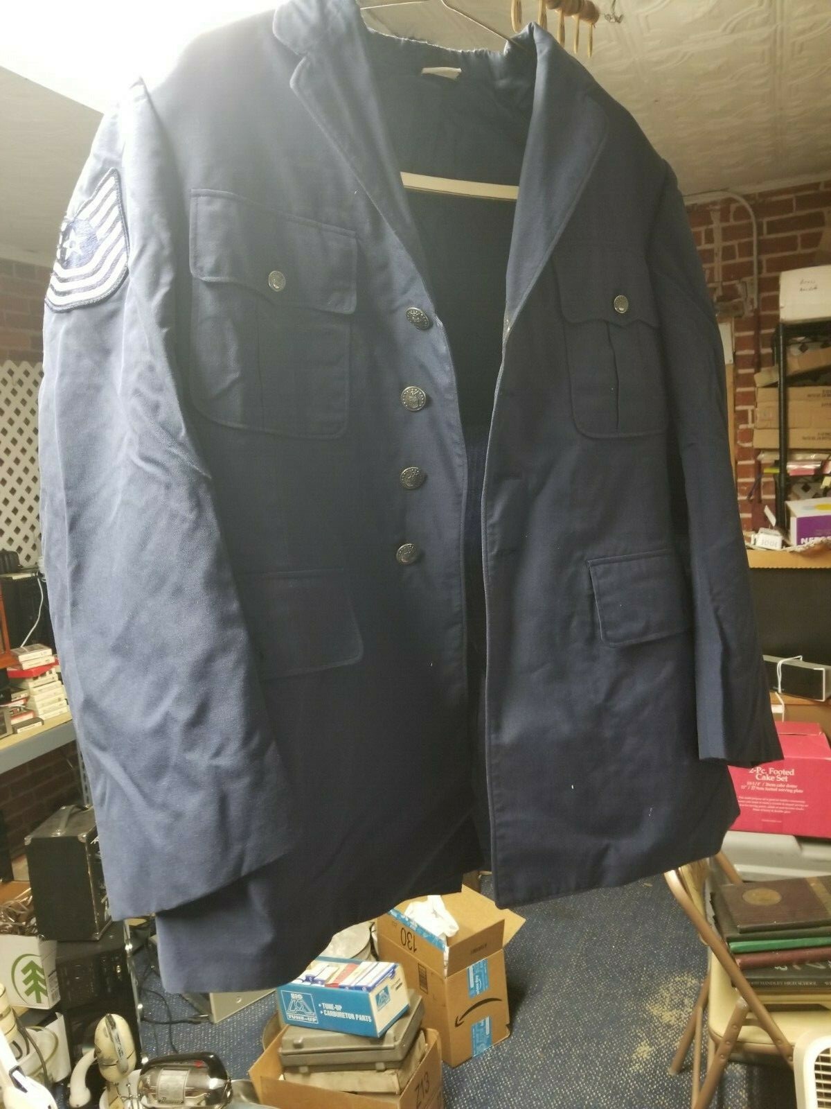 OLDER - US AIR FORCE USAF SERVICE MENS COAT UNIFORM JACKET 40 R USAF ...