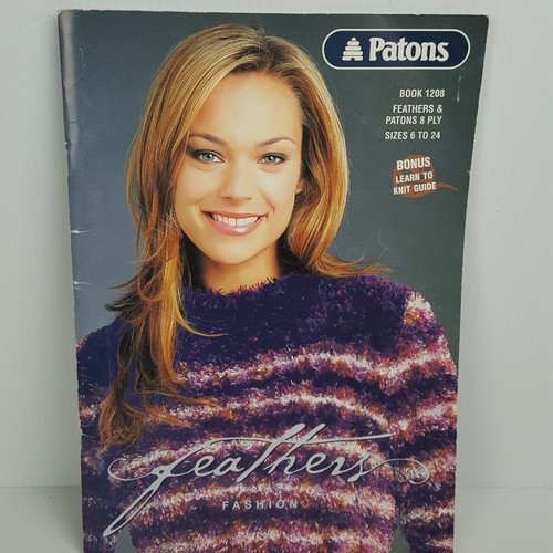 Patons Feathers & 8 Ply Sizes 6-24 Women Knitting Pattern book #1208 | eBay