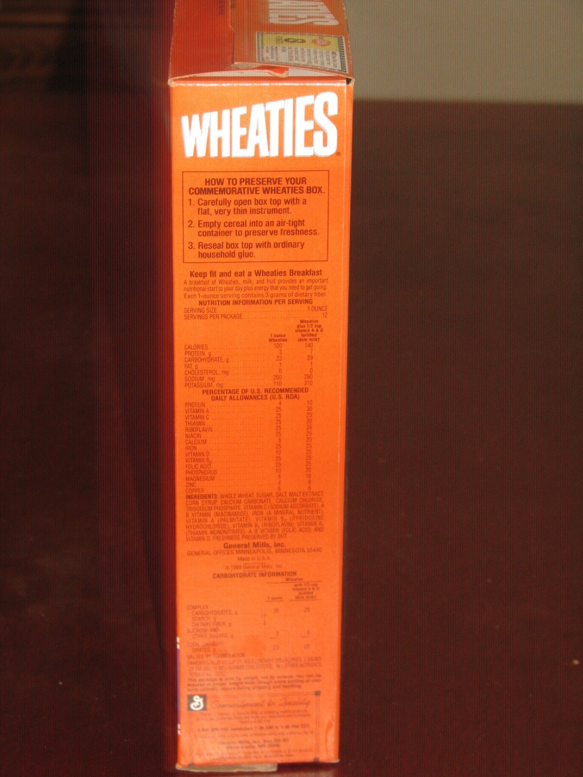 WHEATIES BOX AUTOGRAPHED BY BASEBALL LEGEND JIM PALMER (BALTIMORE ...