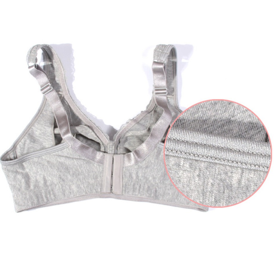 32-52 C-F G H I Women's Wireless Cotton Plus Size Bra Unlined Full ...