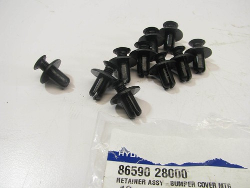 (10) NEW GENUINE Bumper Retainer Fastener Push Clips OEM For Hyundai ...