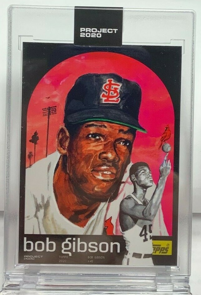 Topps PROJECT 2020 #202 - 1959 Bob Gibson by Jacob Rochester - Print ...