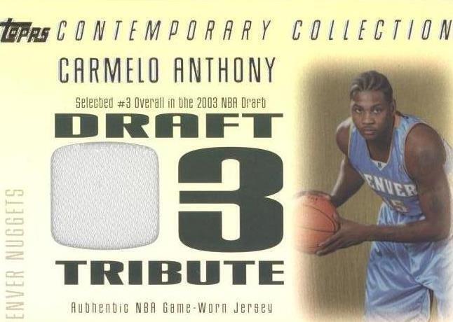 2003-04 Topps Contemporary Collection - Draft '03 Tribute Relics ...