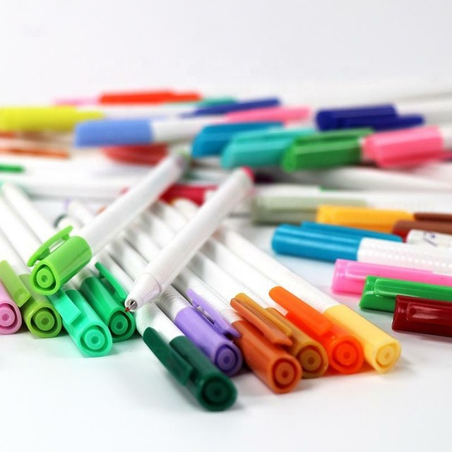 Kingart Studio Fine Line Color Ink Pens Set of 48 Unique Colors Tip ...