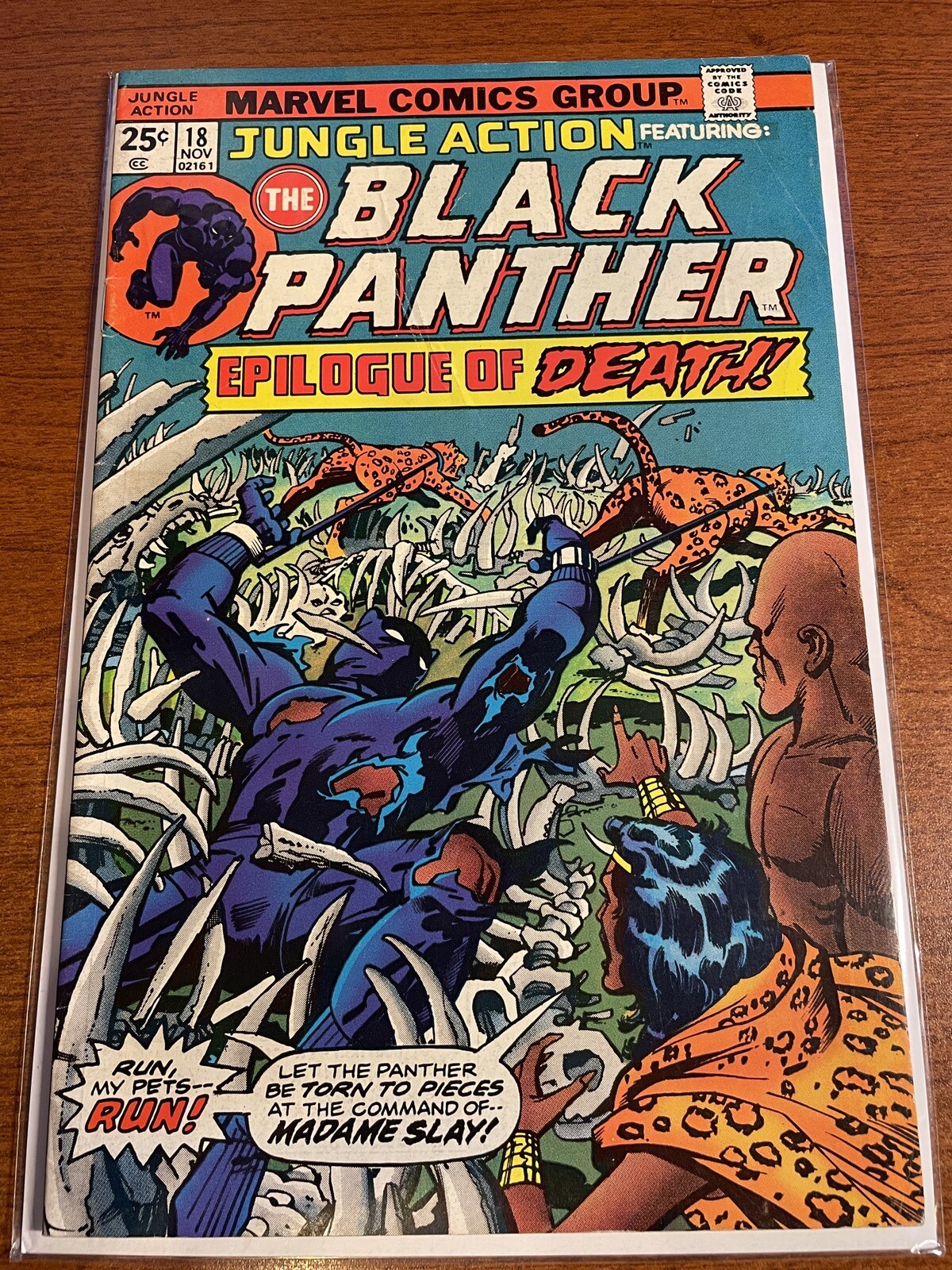 Black Panther #18 Epilogue Of Death Marvel Comics 1975 F- | eBay