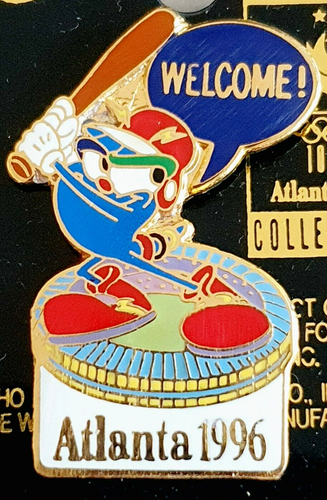 Atlanta USA 1996 Olympic Games Izzy Baseball Softball Collectable Pin ...