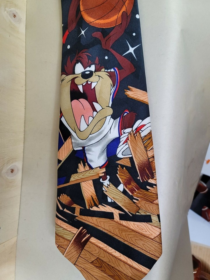 Vintage Taz Basketball Tie Looney Tunes Warner Bros T106 | eBay