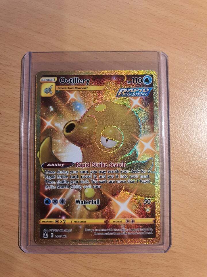 OCTILLERY 178/163 GOLD SECRET RARE Pokemon Battle Styles | eBay