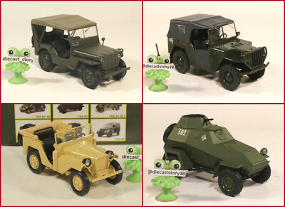 1:43 GAZ 64 BA Panzerwagen AR- NATI Jeep Willis russian Militar USSR ...