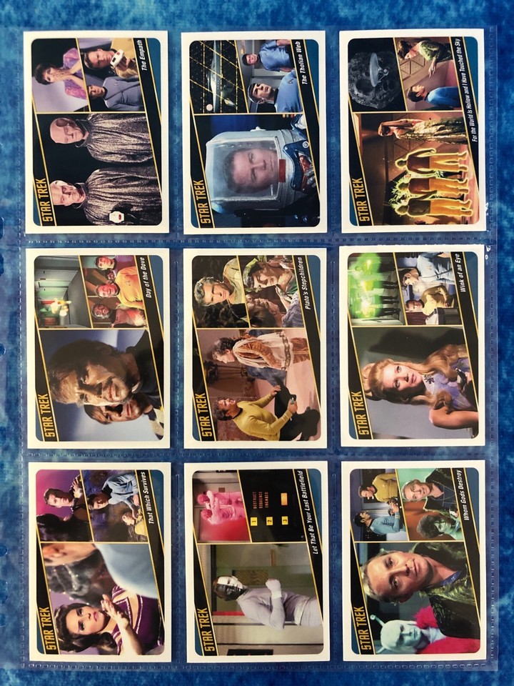 Star Trek TOS: The Captain's Collection complete trading card base set ...