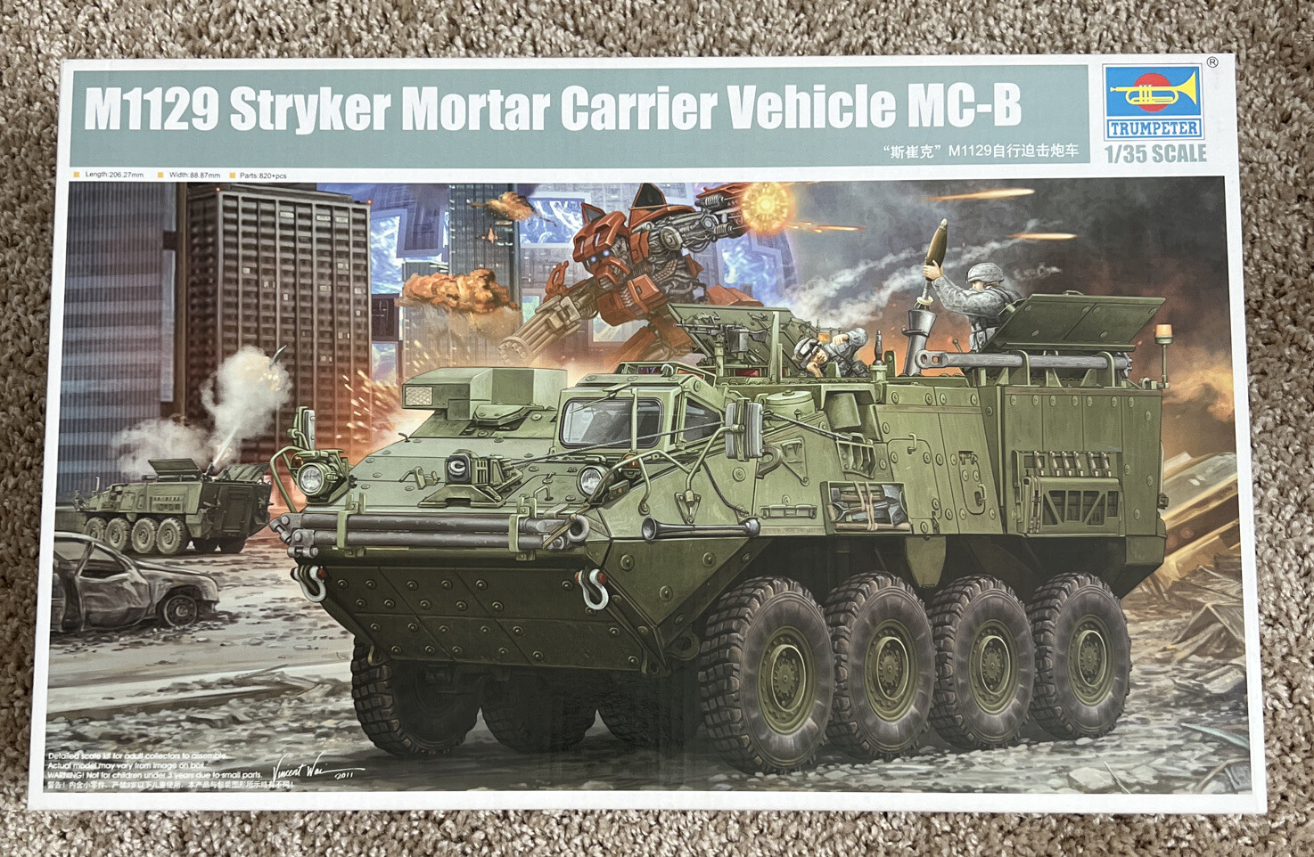 Trumpeter M1129 Stryker Mortar Carrier 1/35 Scale Plastic Model Kit | eBay