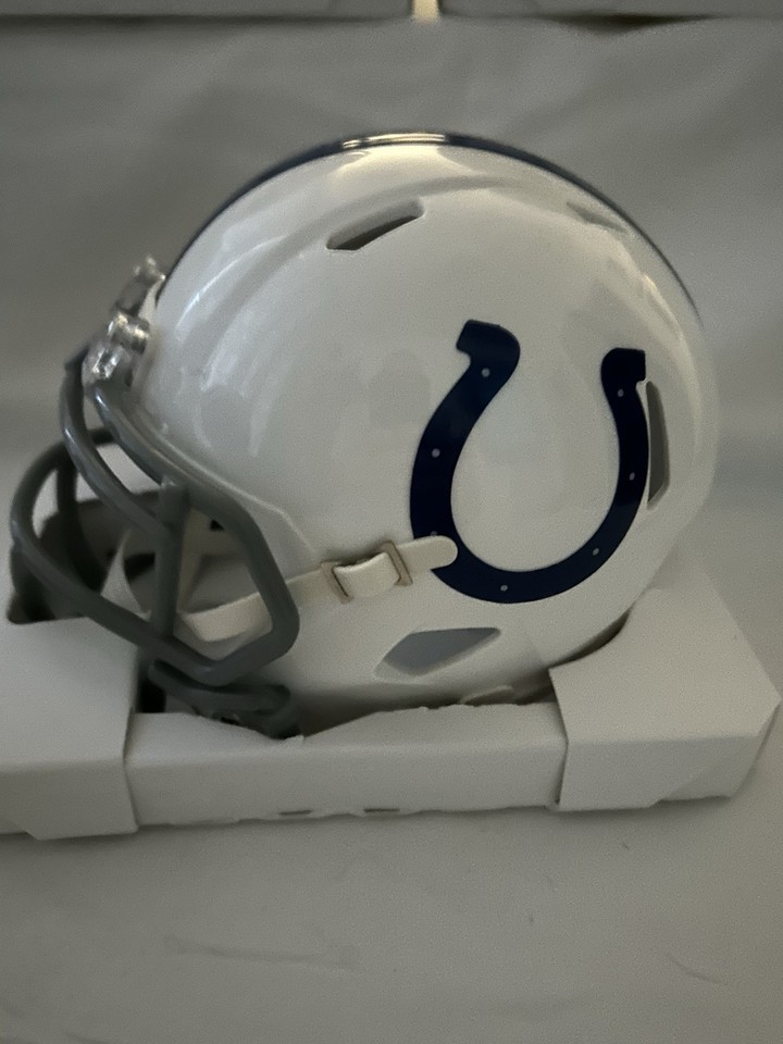 Parris Campbell Autographed Colts Mini Speed Helmet Beckett Hologram ...
