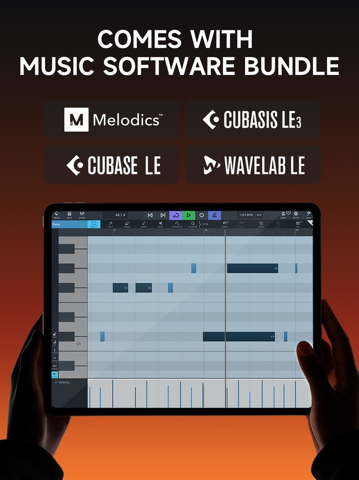 Donner STARRYPAD MIDI Controller Wireless Pocket App Control + Melodics Software | eBay