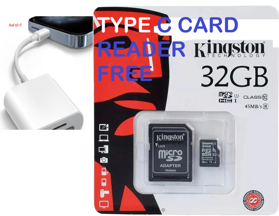Kingston Micro Memory Card 4GB 8GB 16GB 32GB 64GB 128GB 256GB 512GB ...
