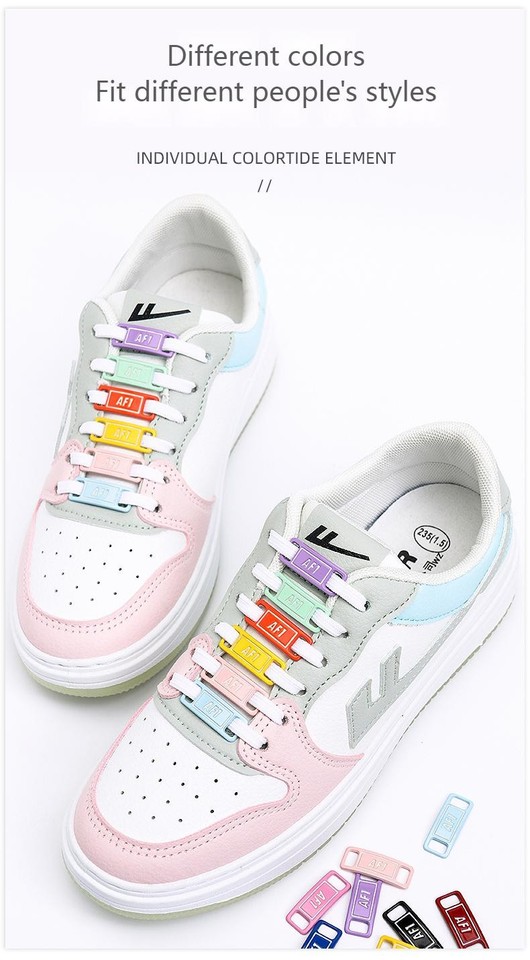 Fashion AF1 Shoe Charms Luminous Lace Buckle Metal Shoelaces Air Force ...