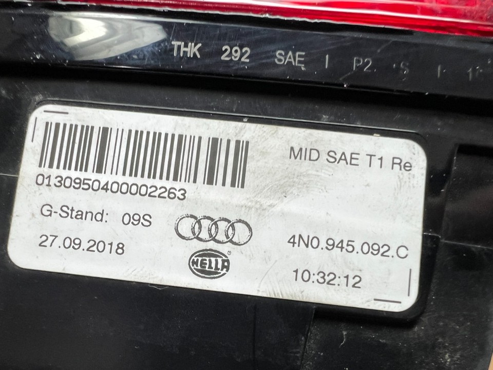 OEM 2019 2020 2021 AUDI A8 S8 LED TAIL LIGHT RIGHT SIDE RH NICE!! | eBay