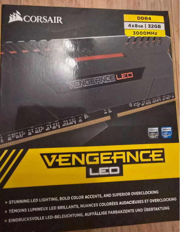 Corsair Vengeance LED 32GB (4x8GB) DDR4 3000MHz CL16 – Schwarz | eBay.de