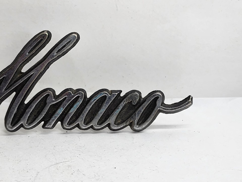 Vintage DODGE MONACO Emblem Ornament Logo Badge Car Part Script 4017272 ...