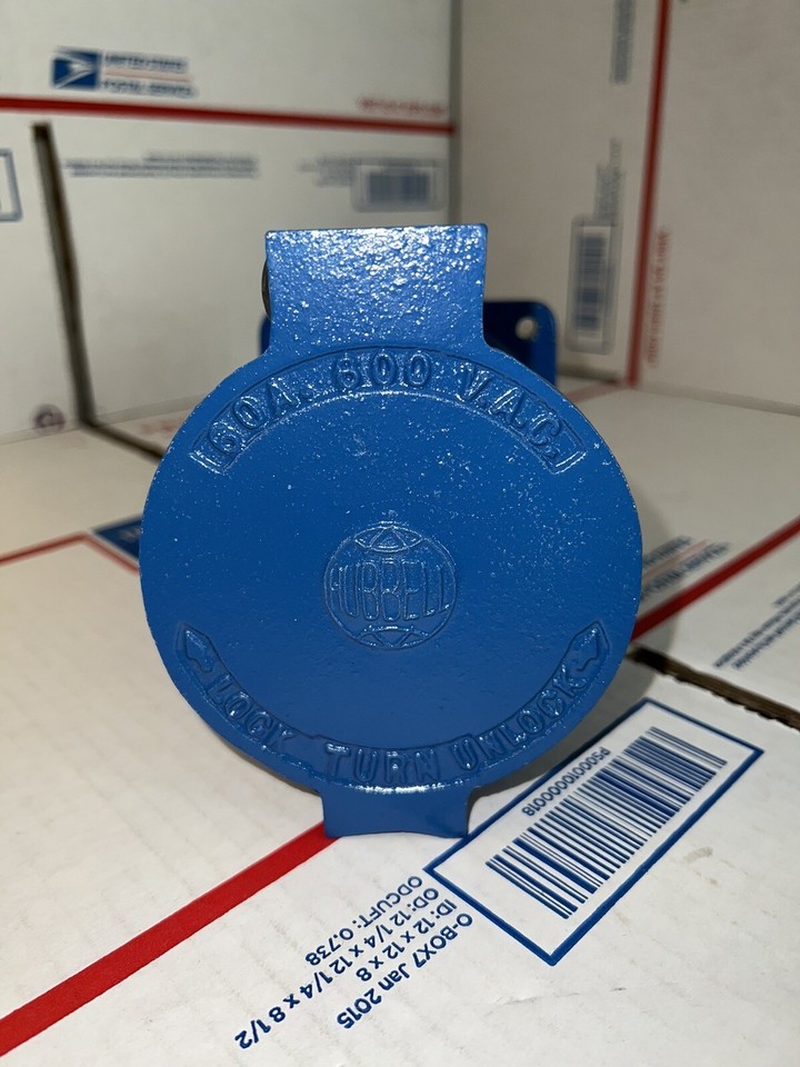 HUBBELL HBL26520 60A 600VAC 4P 5W HUBBELLOCK RECEPTACLE 26520 ***NEW NO ...