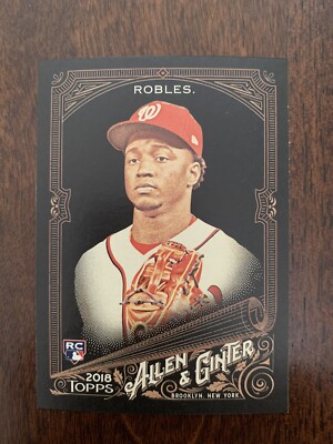 VICTOR ROBLES 2018 Topps Allen & Ginter X A&G BLACK RC Rookie Card PWE ...