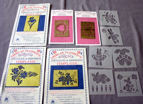 Stencils American Traditional Solid Brass Emboss Stencil Templates | eBay
