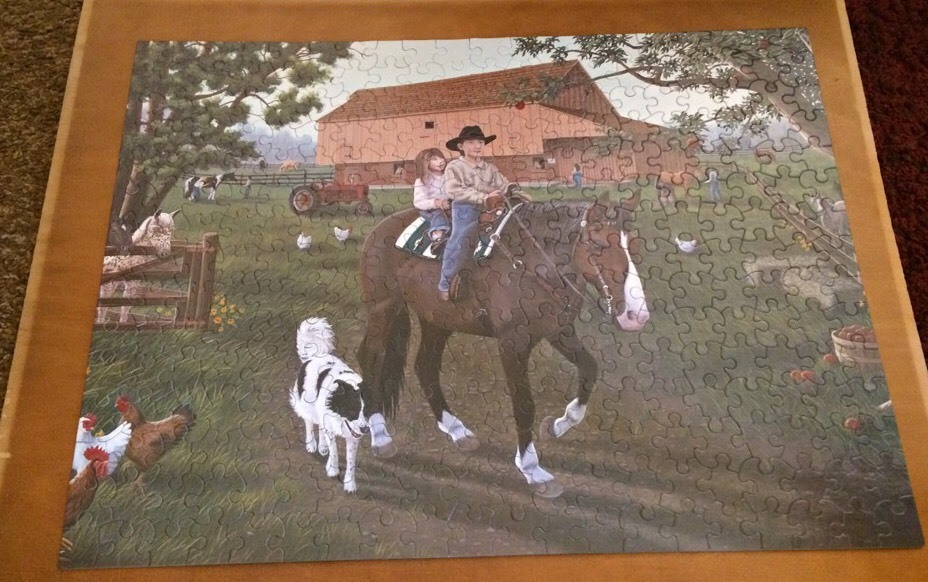 Michael Matherly 300 Piece Puzzle Called A Day On The Farm | eBay