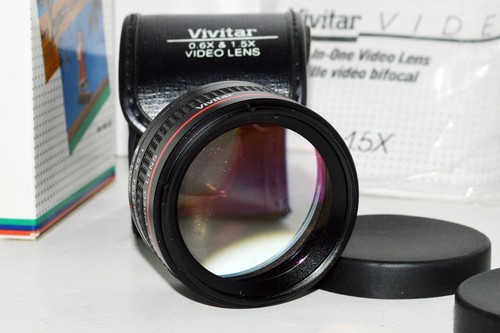 Vivitar Video Lens Two in One 0.6x Wide Angle & 1.5x Telephoto Case ...