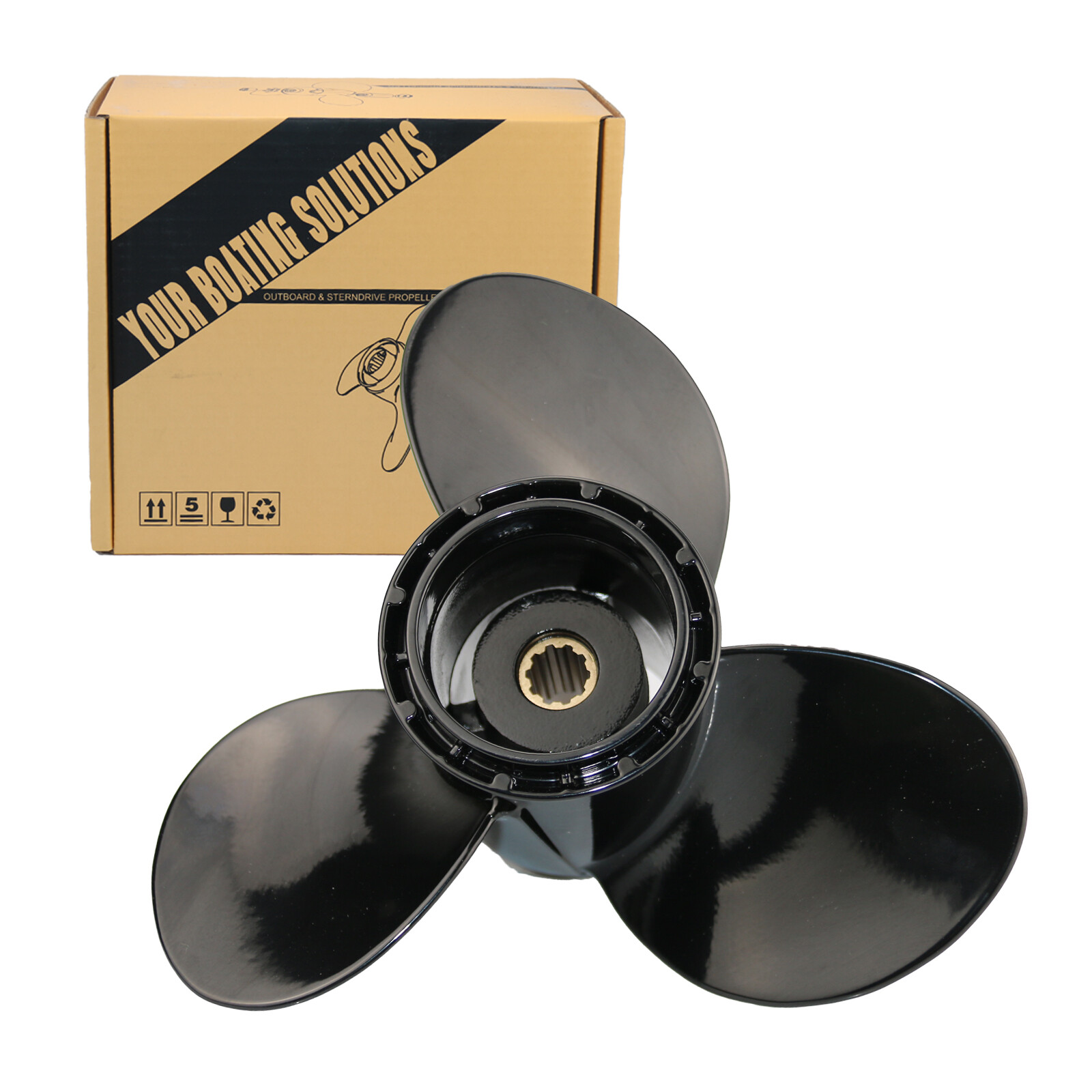 Aluminum Propeller 10 1/4x12 For Suzuki Outboard Engine DT/DF 20-30HP ...