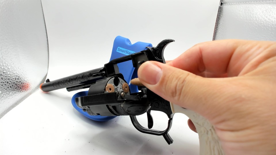 🔥🔥 BCM FRONTIER '45 COLT Outlaw cap gun 10” toy vintage cap gun England ...