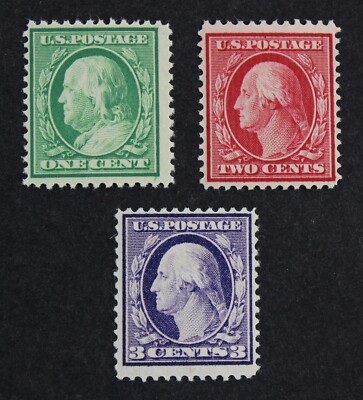 CKStamps: US Stamps Collection Scott#374 Mint NH OG #375 376 Mint H OG ...
