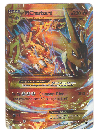 SECRET RARE FLASHFIRE XY FOIL HOLO MEGA M CHARIZARD 107/106 2014 ...