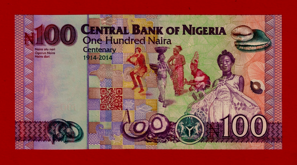 100 NAIRA 2024 NIGERIA UNC 100 Years Commem. Note (P-41e) Sign: Cardoso ...