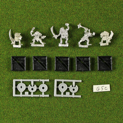 CLASSIC Warhammer Goblins (x5) Metal - Rare & OOP, Games Workshop ...