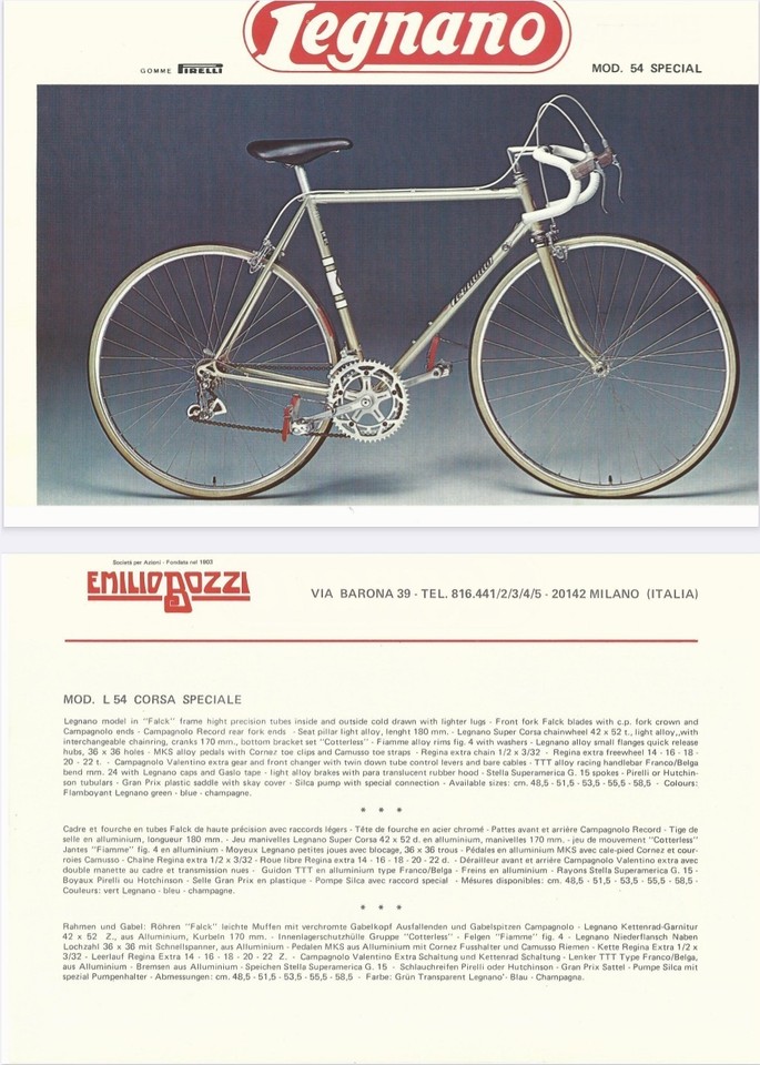Vintage bike Legnano Mod 54 - Special | eBay