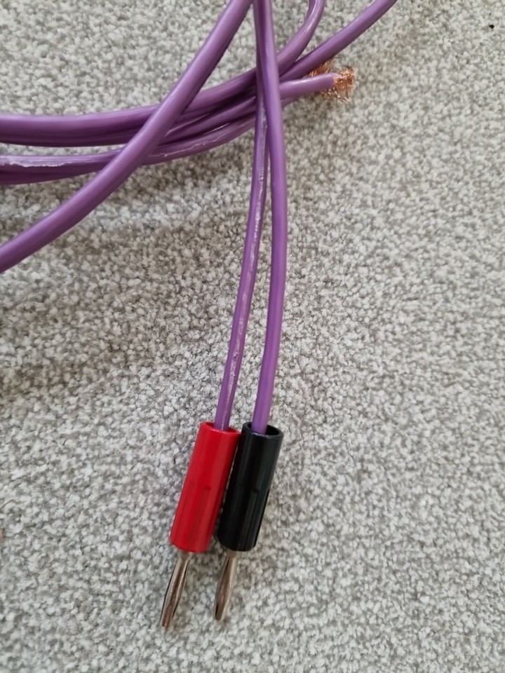 (2.5m) QED Qudos Balanced Design Concept Purple Hifi Speaker Cables | eBay