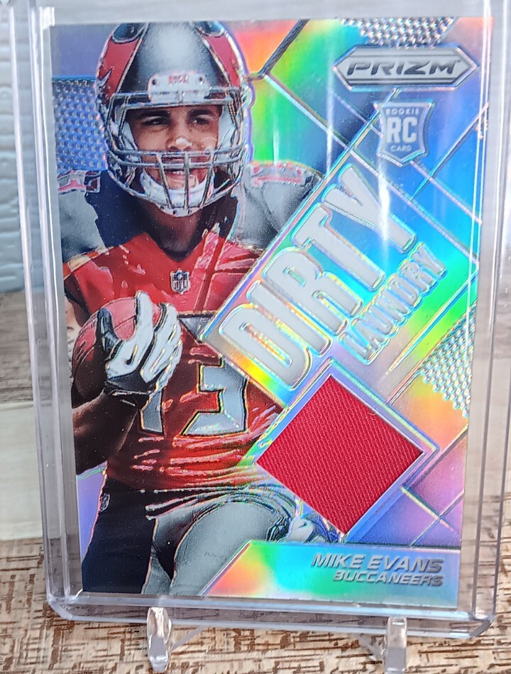 2014 Prizm Mike Evans Rookie Card, RC Dirty Laundry Silver Prizm#DL-ME ...