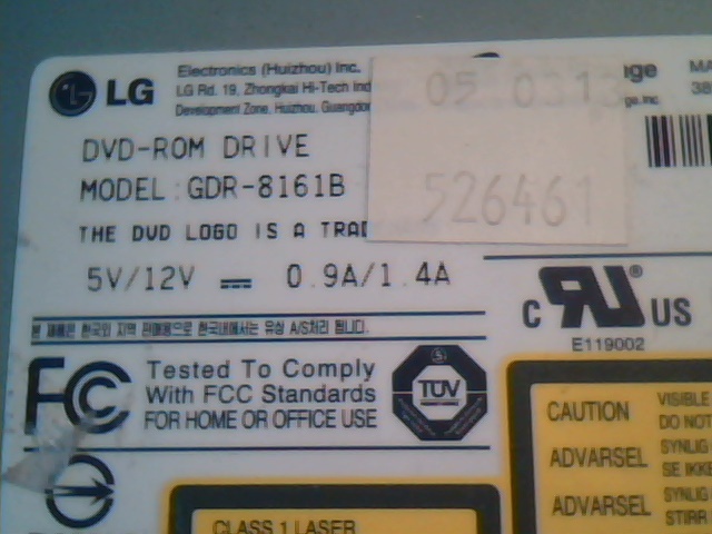 LG DVD ROM Disc Drive GDR-8161B 0100 January 2003 GH | eBay