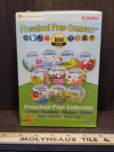 Preschool Prep Company Collection Series Letters Numbers Shapes 10 DVD ...