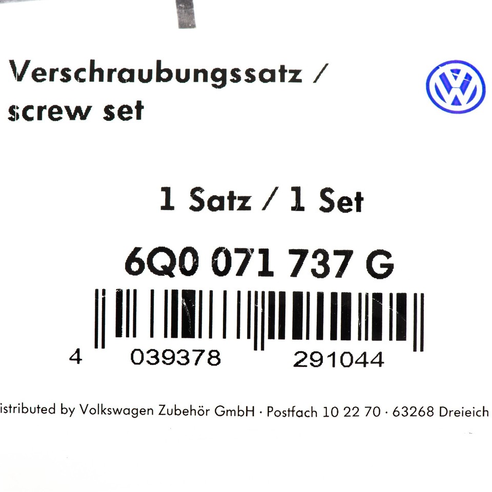 NEW OEM VW Volkswagen Torx Wrench & Bolts Kit For Roof Rack 11-14 Jetta ...