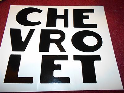 1947 1948 1949 1950 1951 1952 1953 CHEVROLET TRUCK TAILGATE LETTERING ...