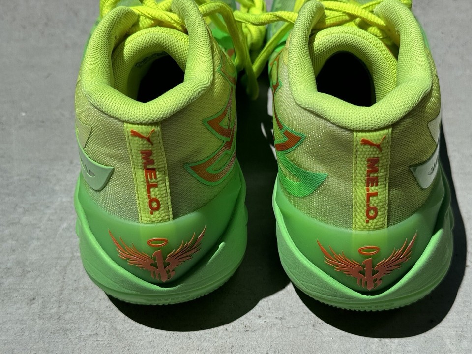 Size 10.5 PUMA Nickelodeon x MB.02 Slime Lamelo Ball Basketball Shoes ...