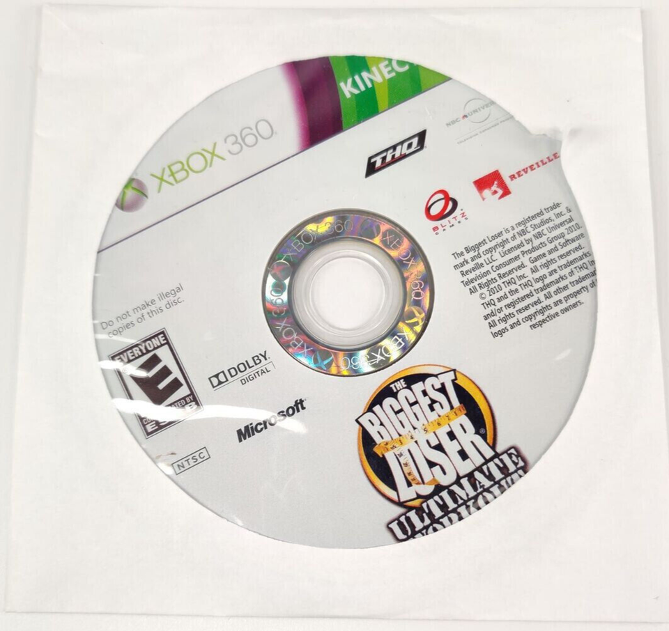 The Biggest Loser Ultimate Workout Xbox 360 Game Tested 752919552353| eBay