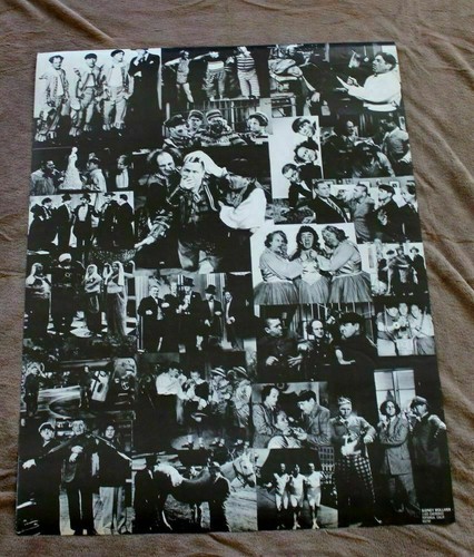 Three Stooges 1980s Larry Moe Curly Shemp B&W Collage 23 Movie Pix ...